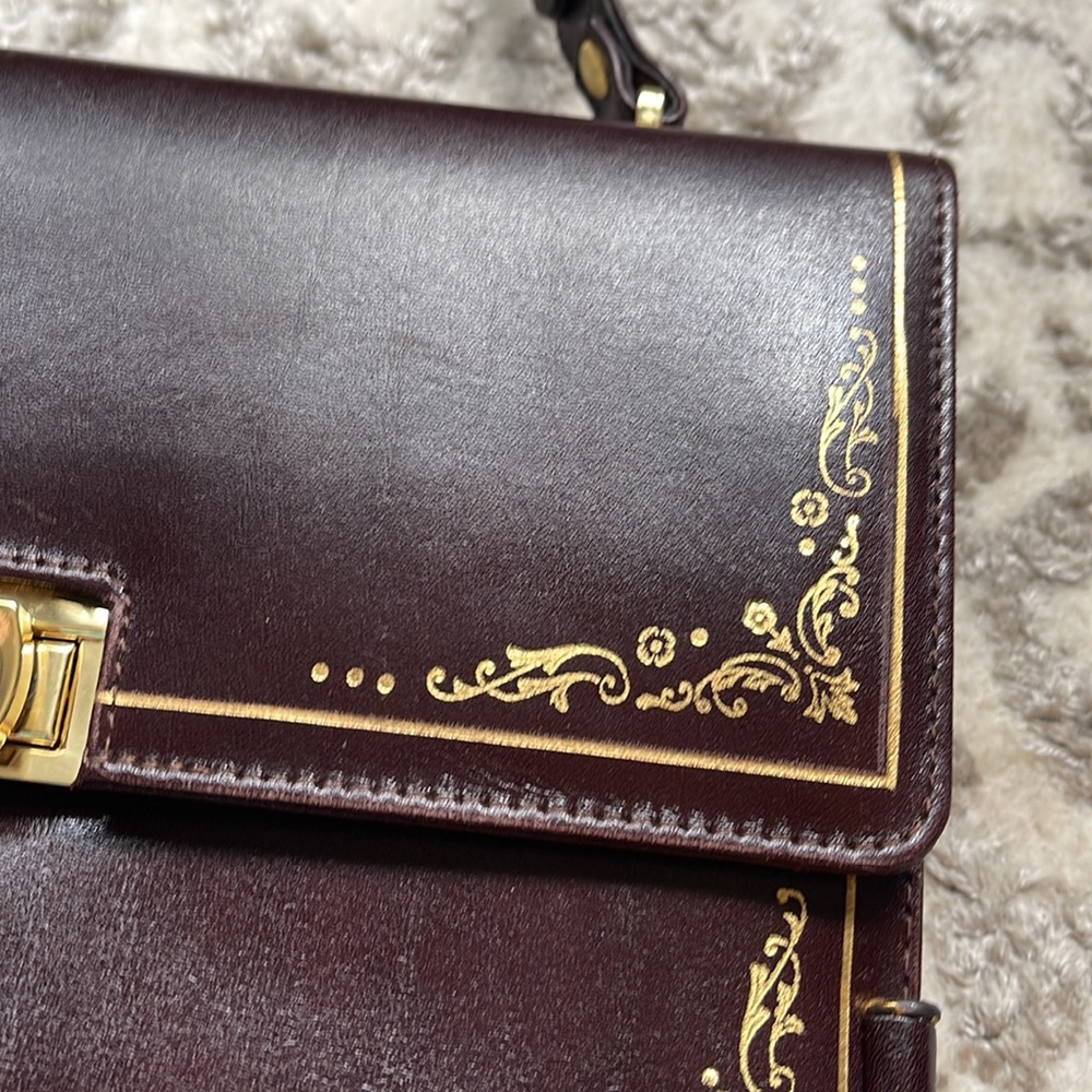 Vintage Michelangelo Italian Grace Kelly Bag Chocolat… - Gem